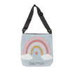 Rainbow Adjustable Tote/Messenger Bag- Kindly F**K Off (grey ...